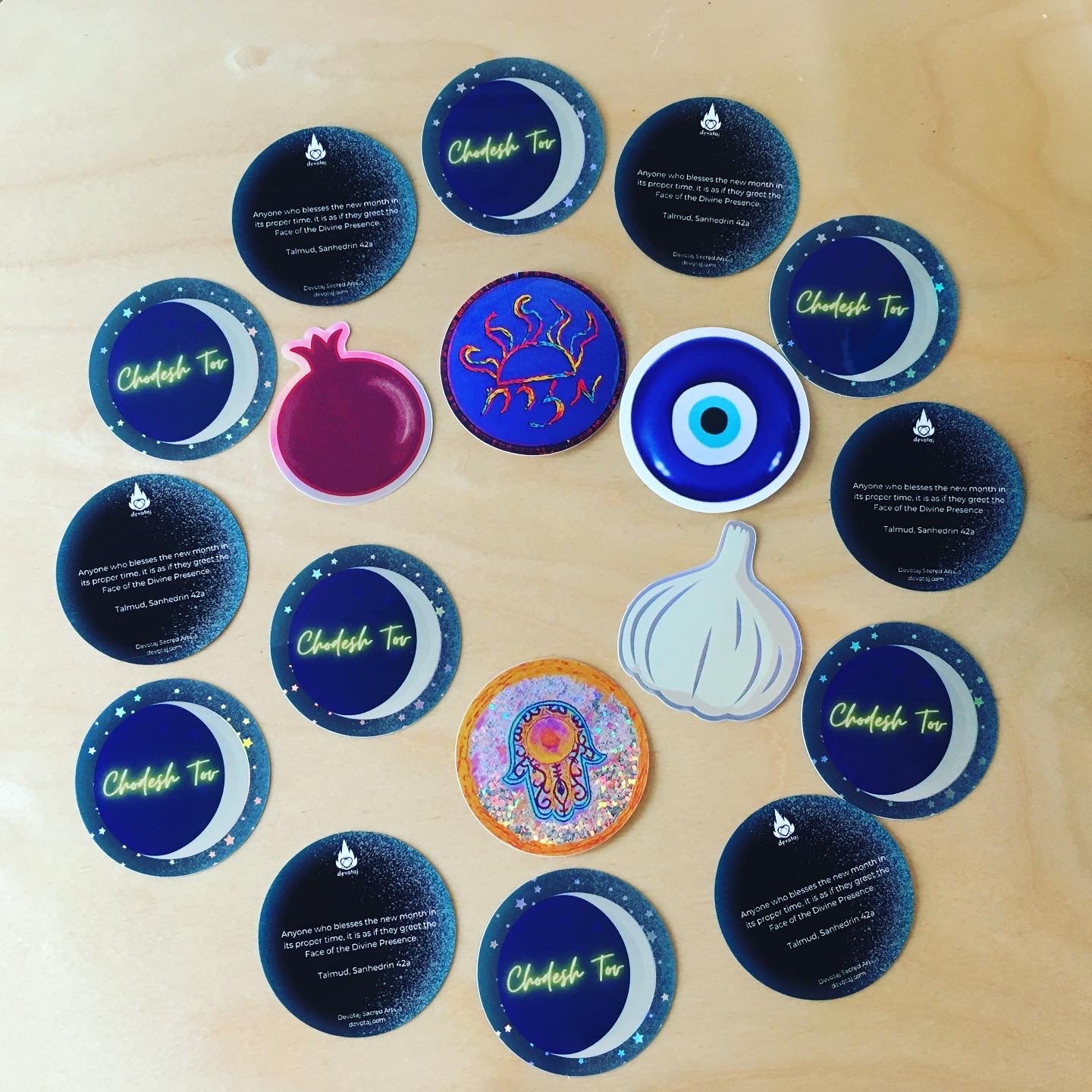 Jewish Talisman Stickers – Devotaj Sacred Arts